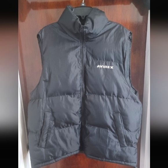 Avirex | Jackets & Coats | Mens Avirex Puffer Vest Xxl Black | Poshmark